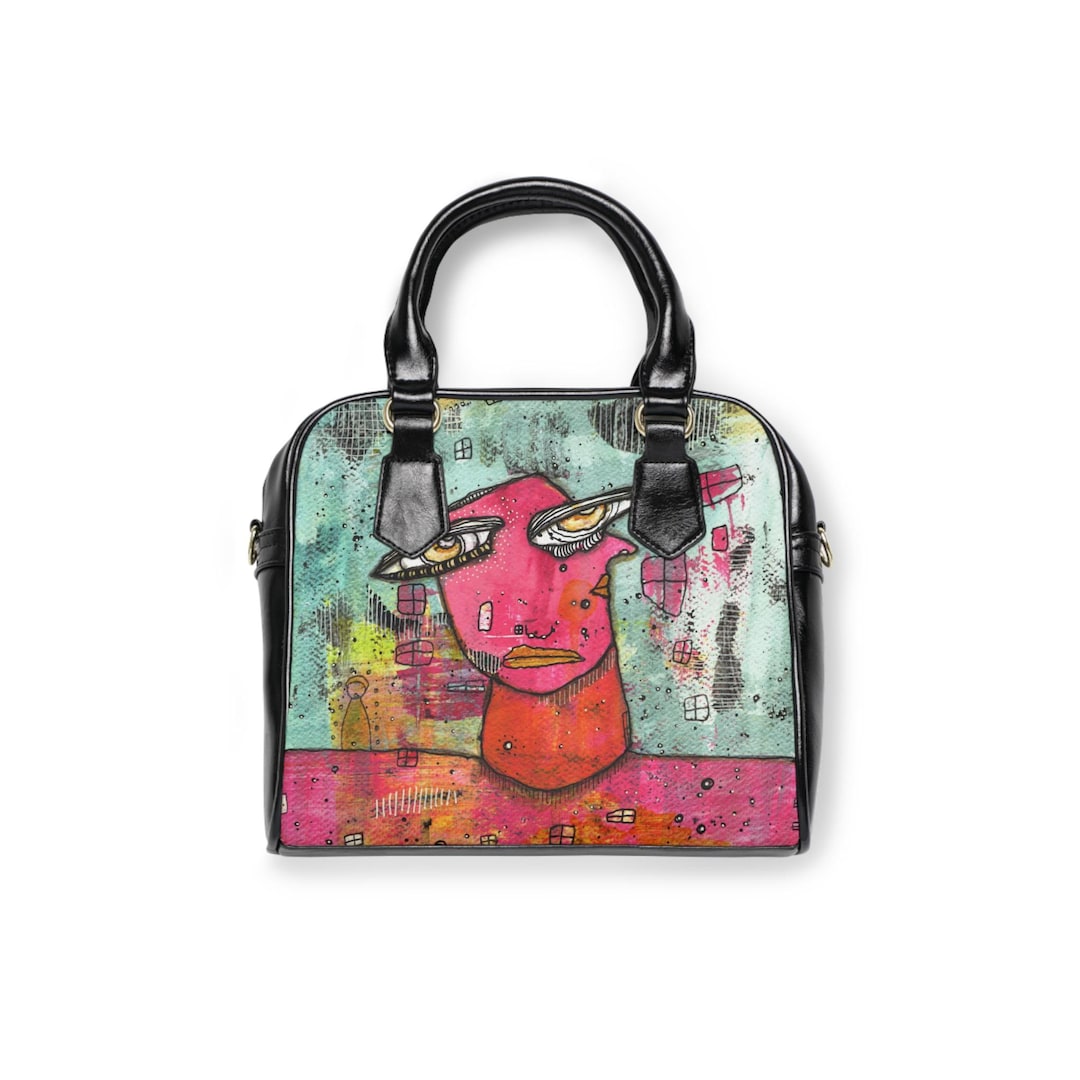 Shoulder Handbag Purse Bag Abstract Art Unique Fashion Designs Crazy ...