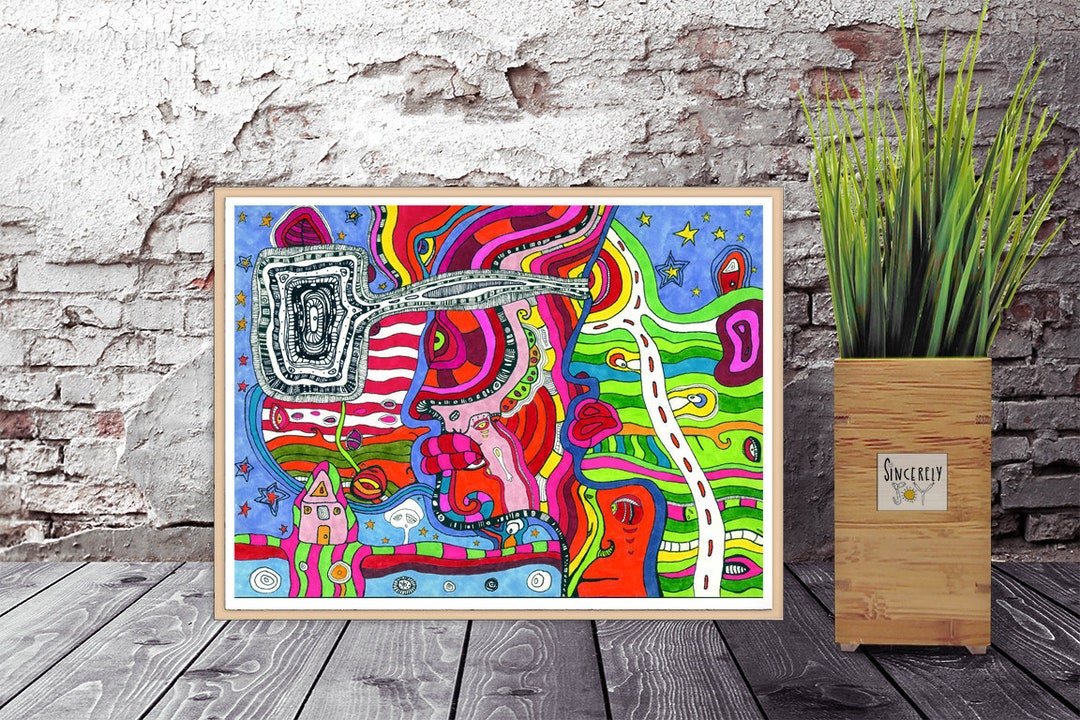 Colorful Art Download Original Wall Art Print Abstract Downloads ...