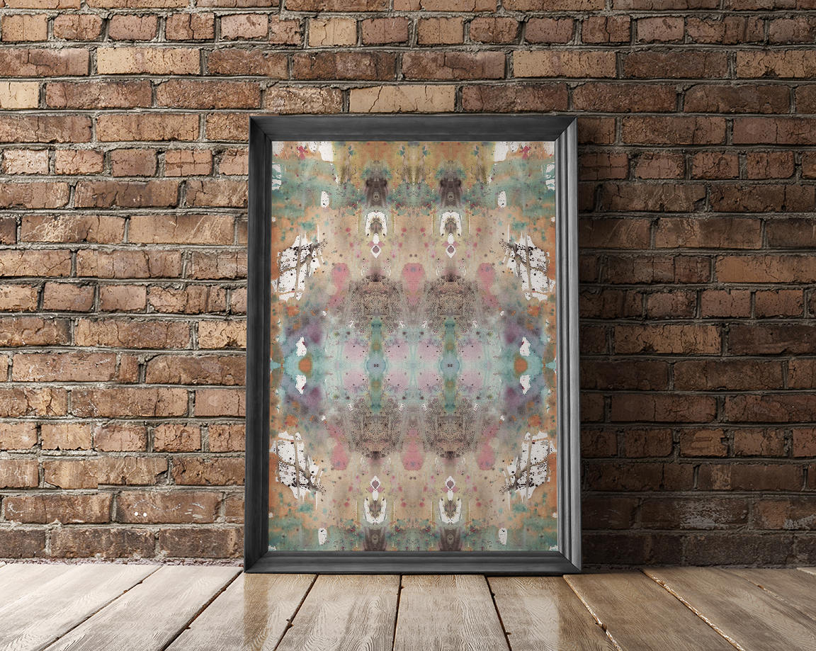 Abstract Art Print Download Printable art Peach Abstract Art | Etsy