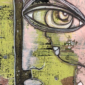 UNIQUE Large Abstract Face Artwork on Throw Area Rugs Carpet Home Floor ...