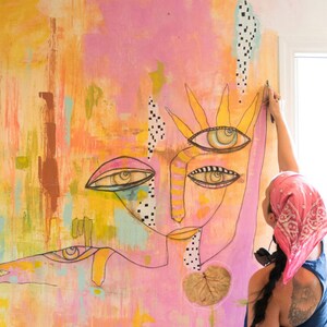 Area Rug Psychedelic Trippy Carpets Colorful Fun Eclectic Outsider Art ...