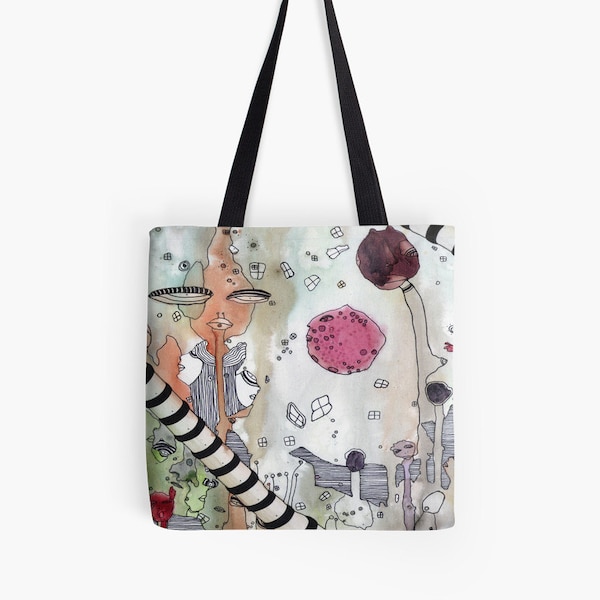 Funky Tote Bag - Etsy