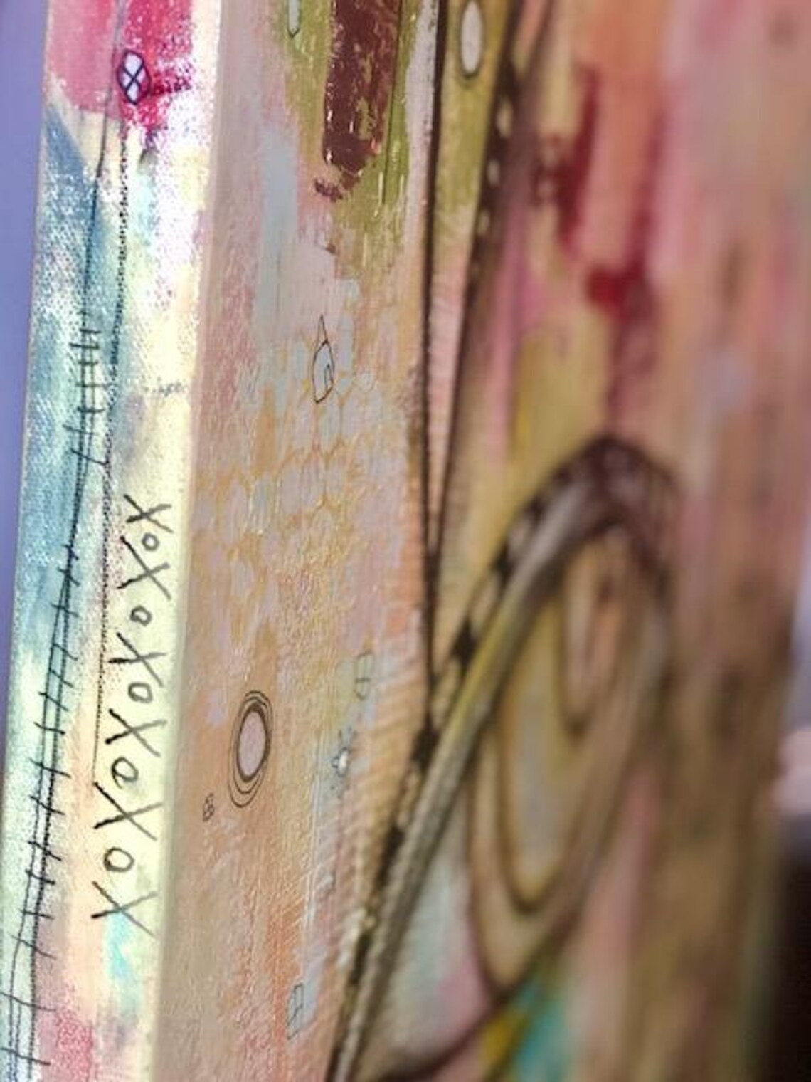 Large Original Abstract Mixed Media Painting by Intuitive - Etsy