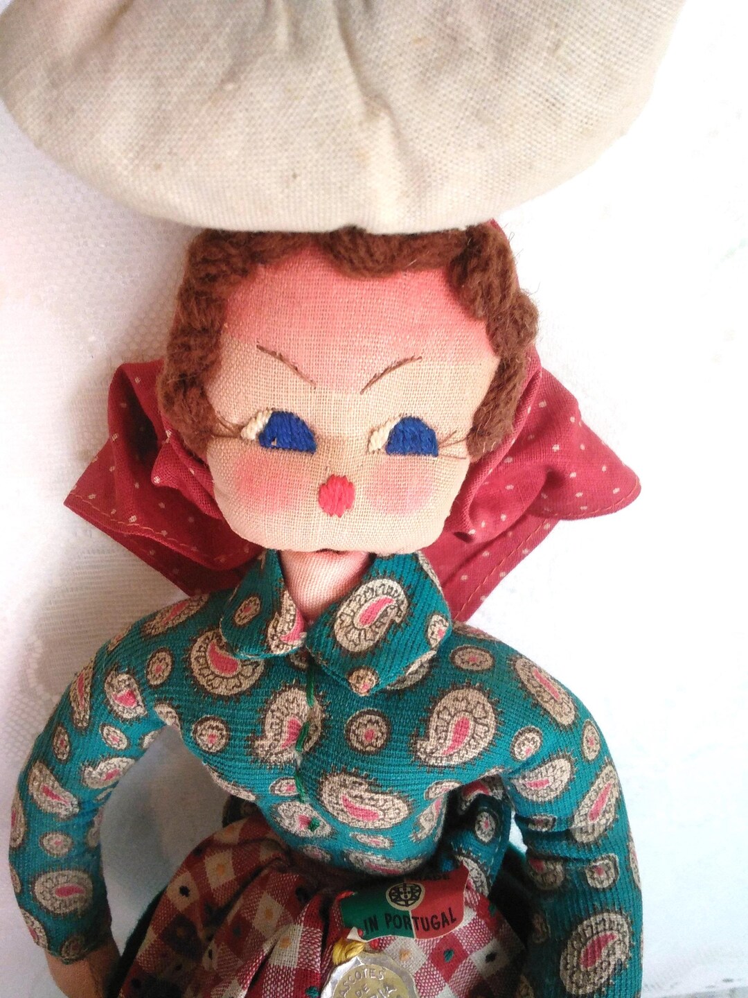 Maria Helena 50's Cloth Doll Souvenir From Portugal - Etsy