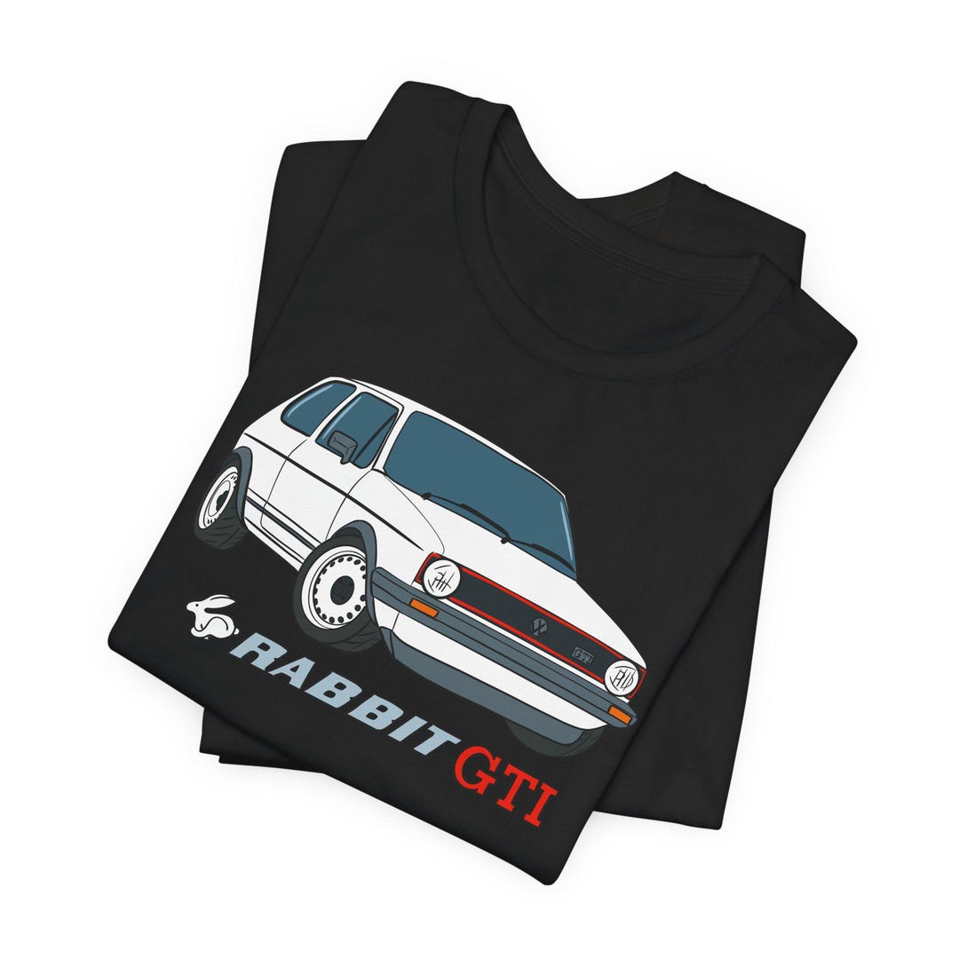 VW Rabbit GTI Classic Vintage Hot Hatch T-shirt - Etsy