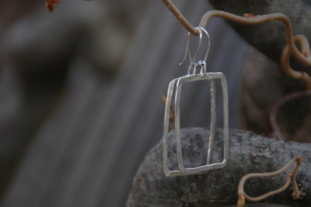 Hoopty Doopty Sterling Silver Earring Fabulous Rectangle Bigger Size ...