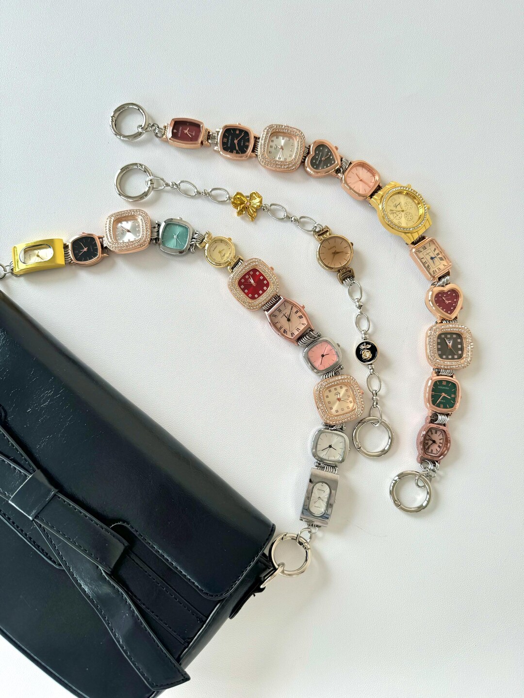 Vintage Style Clock Bag Chain | Streetwear Style Bag Accessory ...