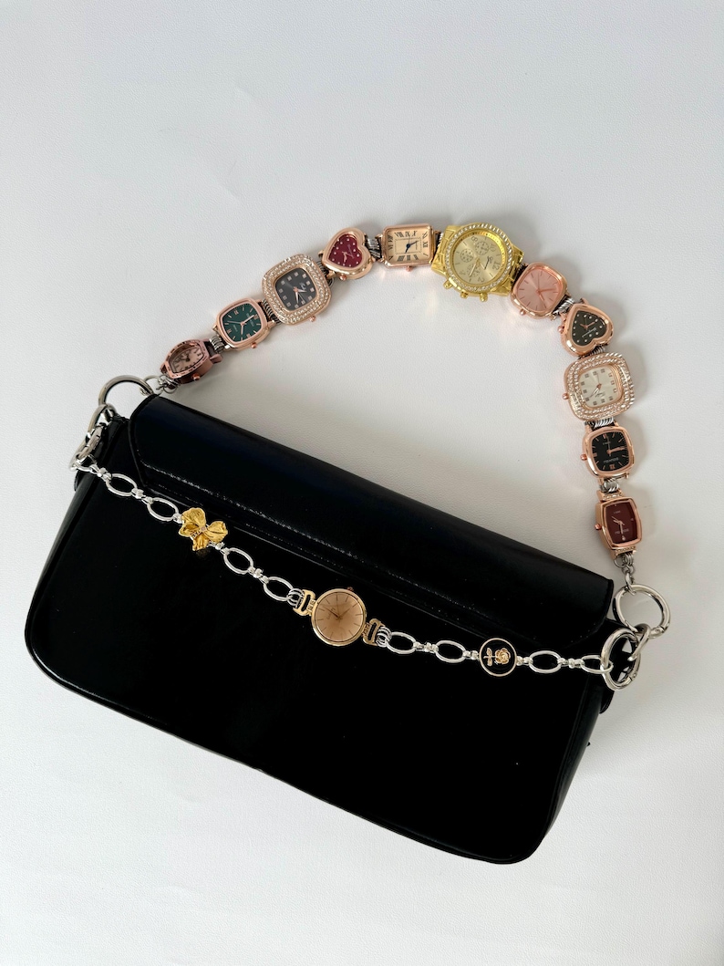 Vintage Style Clock Bag Chain | Streetwear Style Bag Accessory ...