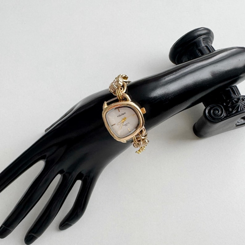 Vintage Gold Watch Bracelet Wristwatch,tiger Eye Clock Wristwatch,black ...