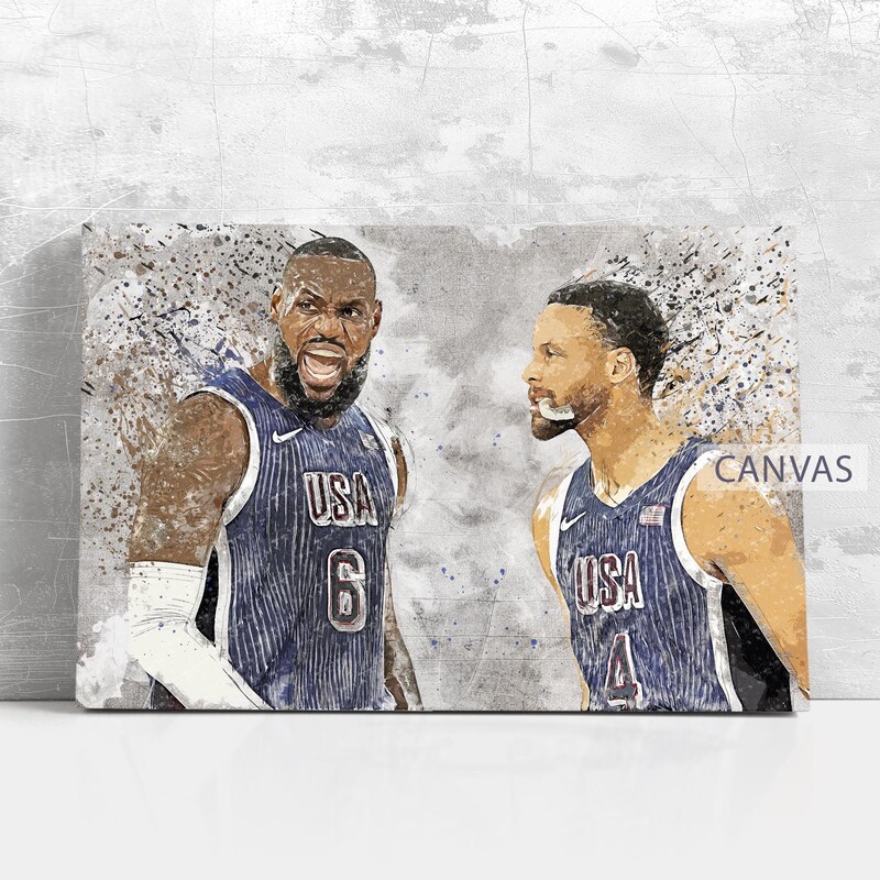 Lebron James Canvas - Etsy