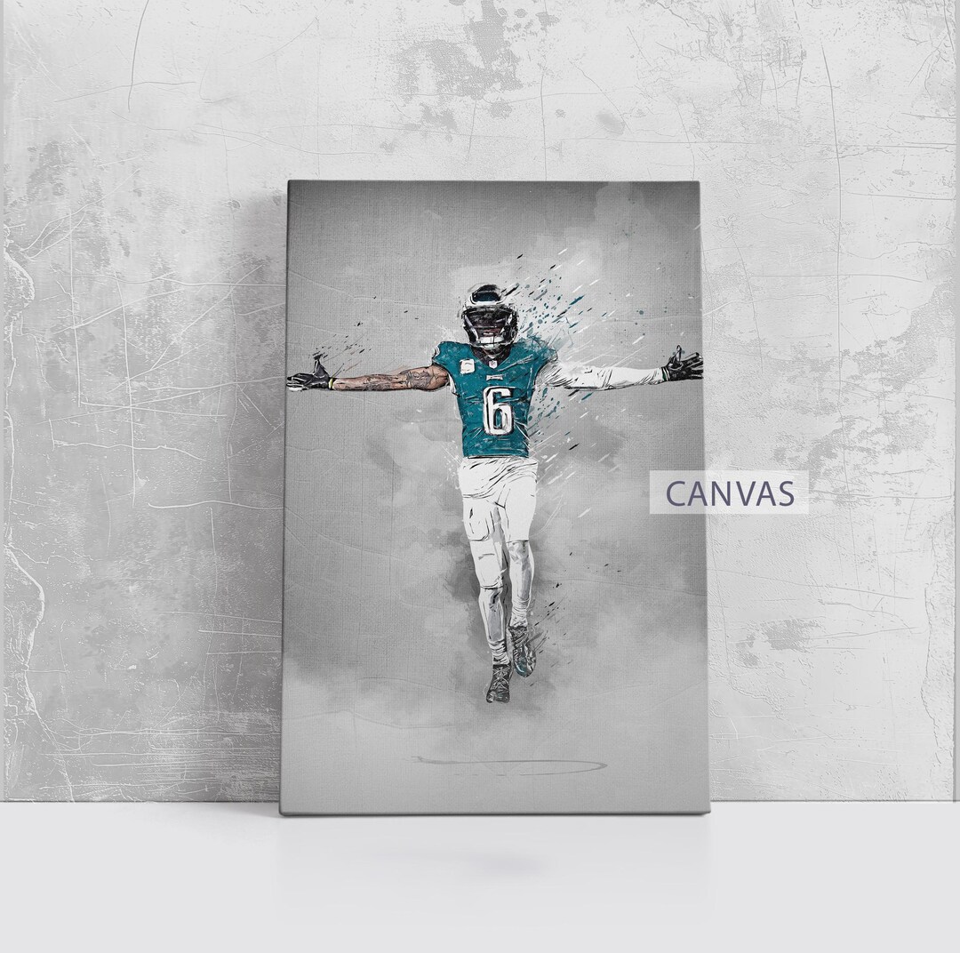 Devonta Smith Poster Philadelphia Eagles Wall Art Print Football ...