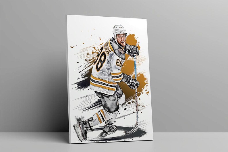 David Pastrnak Poster Boston Bruins Wall Art Print Hockey Sports Poster ...