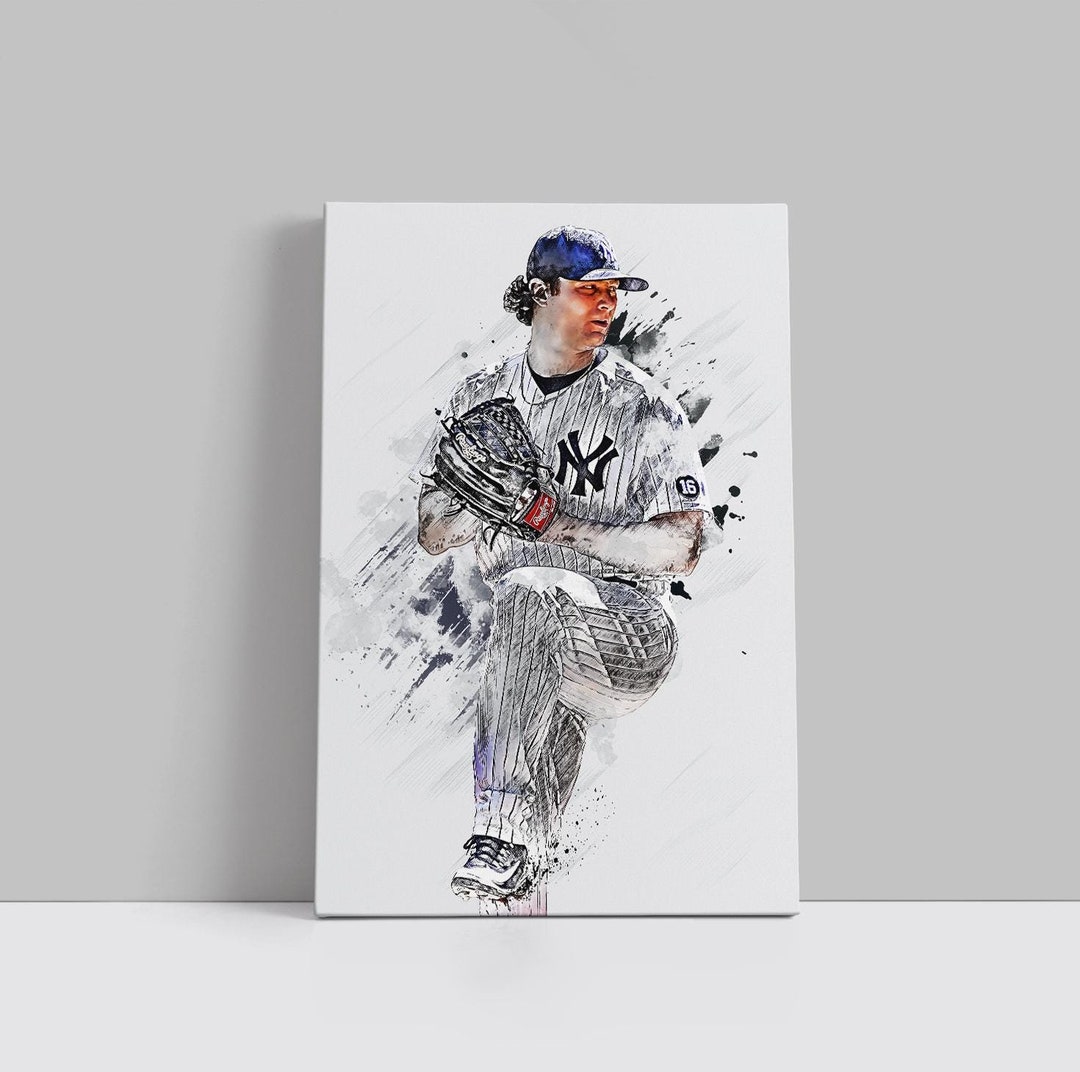 Gerrit Cole Poster, New York Yankees Wall Art Print, Baseball Sports ...