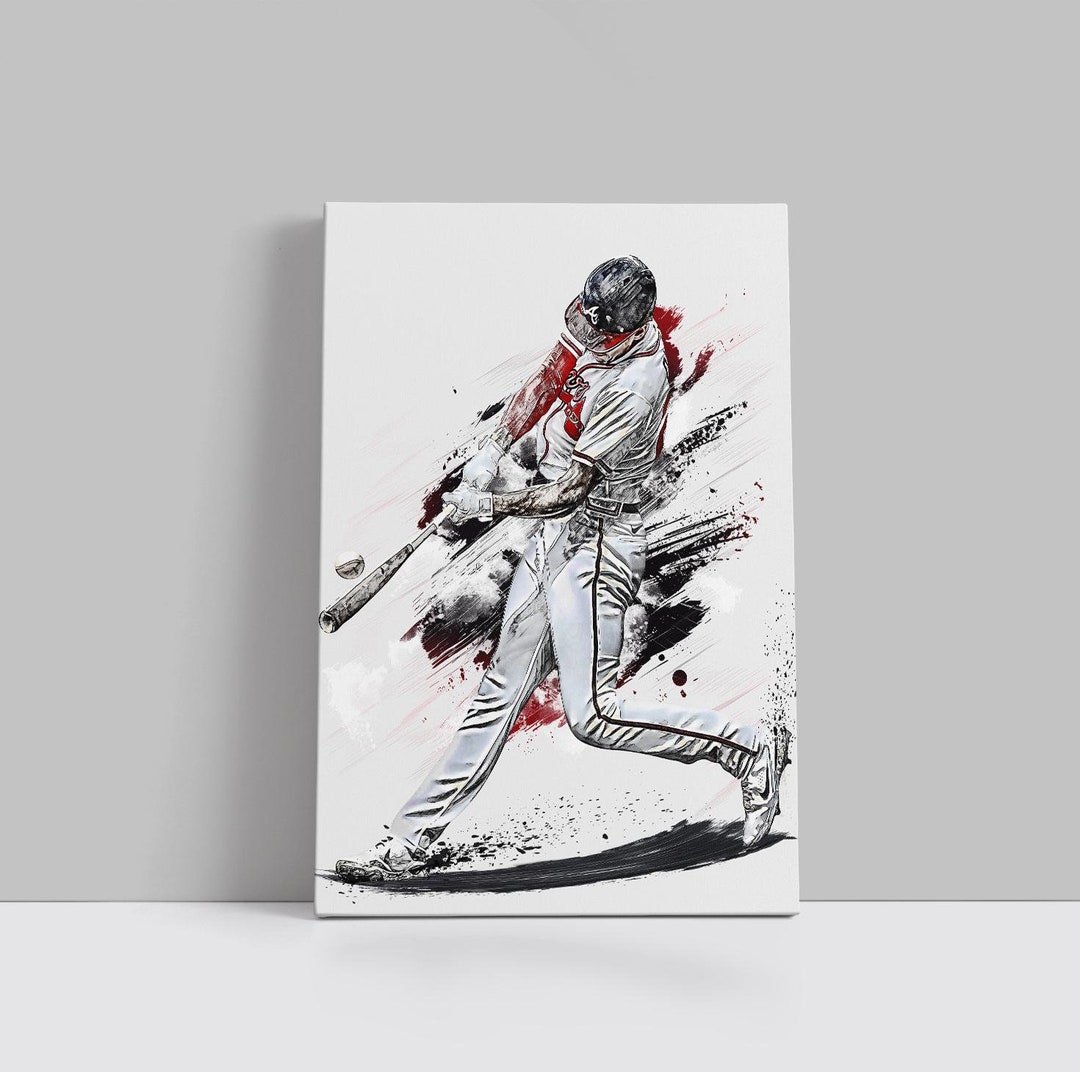 Matt Olson Poster Atlanta Braves Wall Art Print Baseball Sports Poster ...