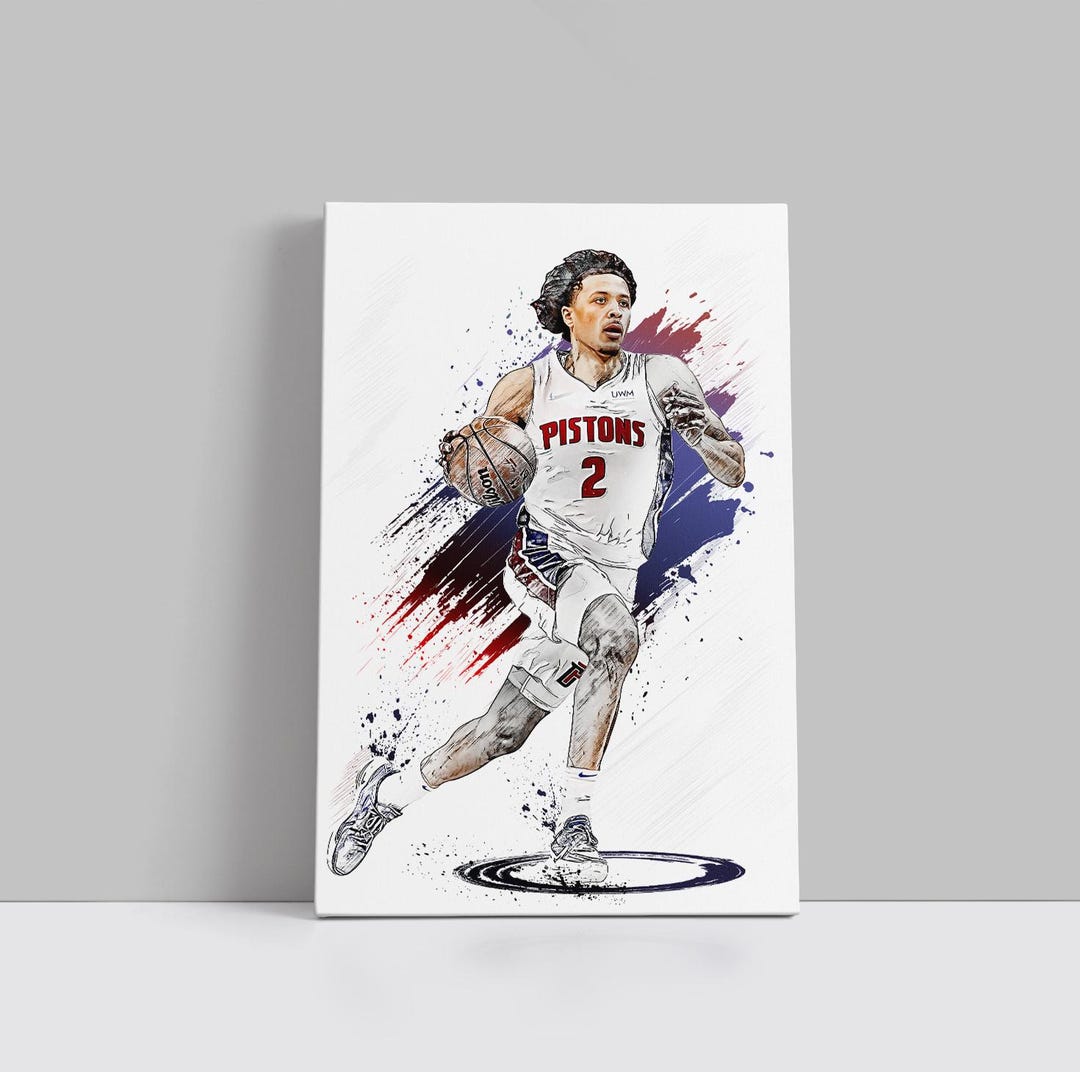 Cade Cunningham Poster Detroit Pistons Wall Art Print Basketball Sports ...