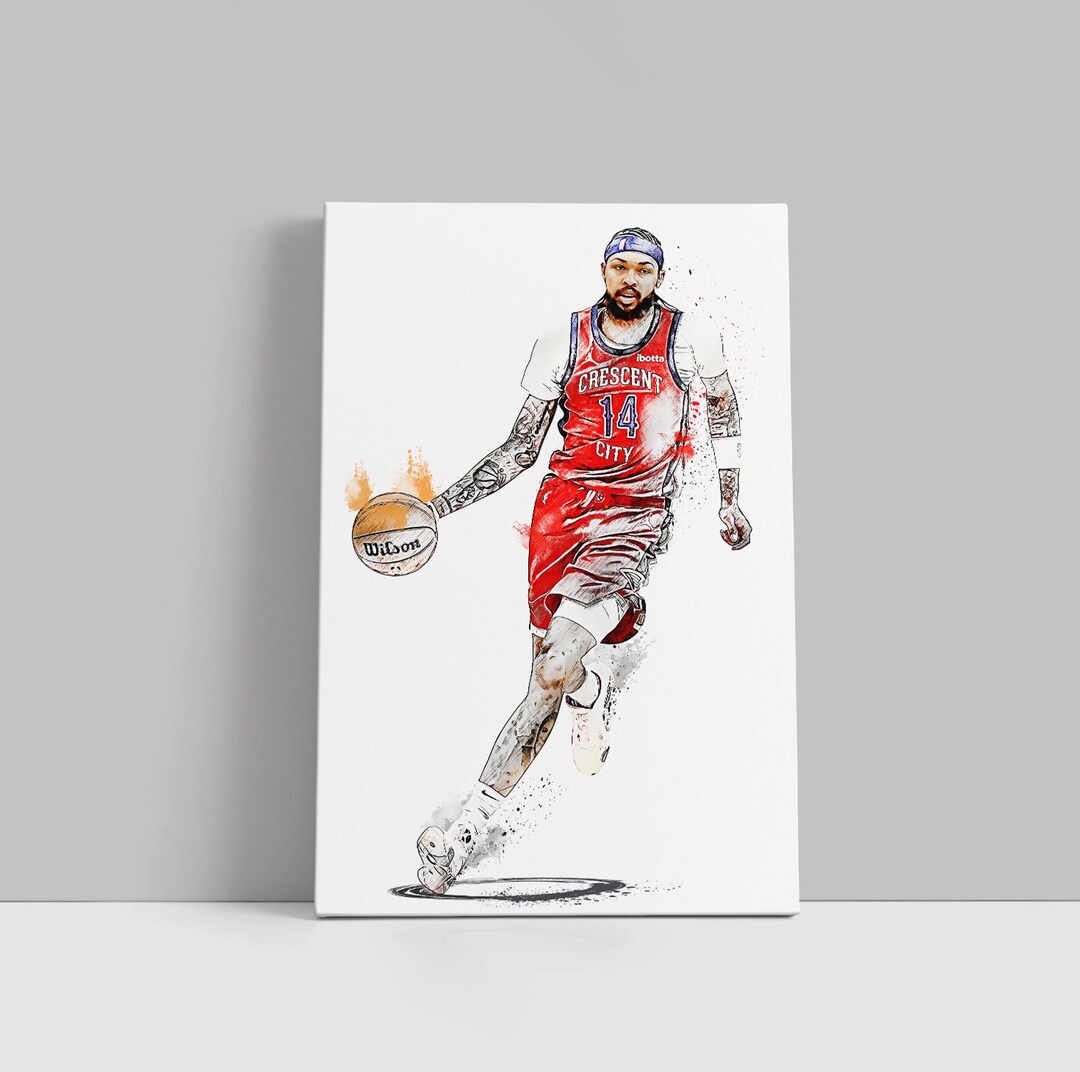 Brandon Ingram Poster New Orleans Pelicans Wall Art Print Basketball ...