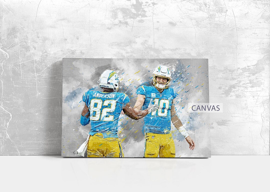 Justin Herbert Wall Art Los Angeles Chargers Poster Print Football ...
