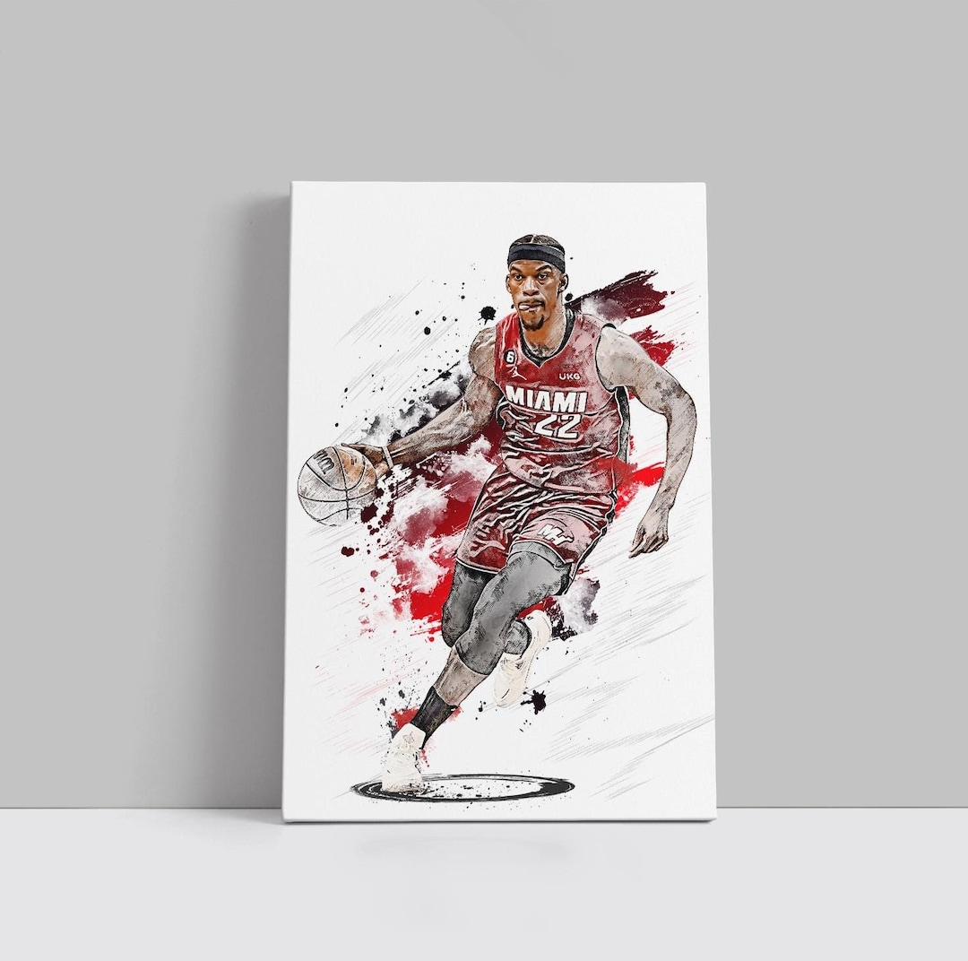 Jimmy Butler Poster Miami Heat Wall Art Print Basketball Sports Poster ...