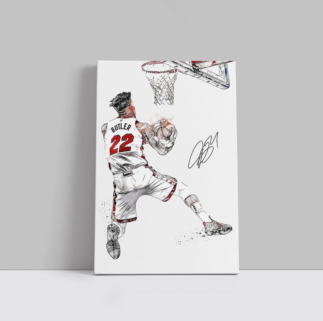 Jimmy Butler Poster Miami Heat Wall Art Print Basketball Sports Poster ...