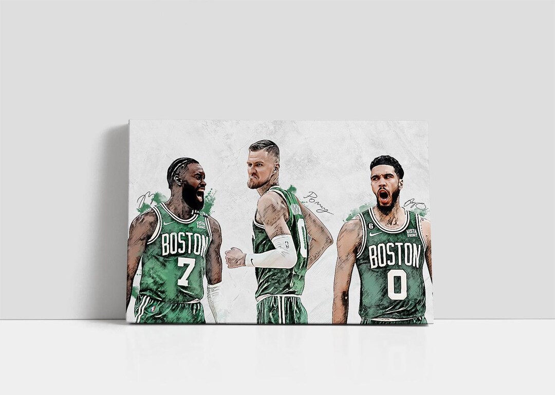 Kristaps Porzingis Poster Boston Celtics Wall Art Print Basketball ...