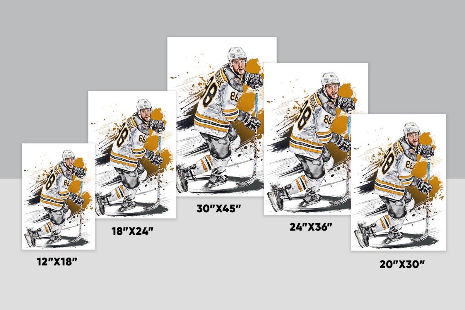 David Pastrnak Poster Boston Bruins Wall Art Print Hockey Sports Poster ...