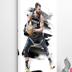 Domantas Sabonis Poster Sacramento Kings Wall Art Print Basketball ...