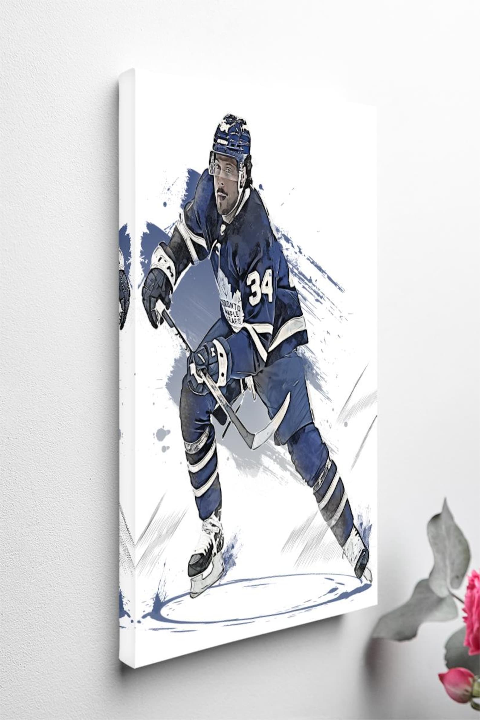 Auston Matthews Poster Toronto Maple Leafs Wall Art Print Hockey Sports ...