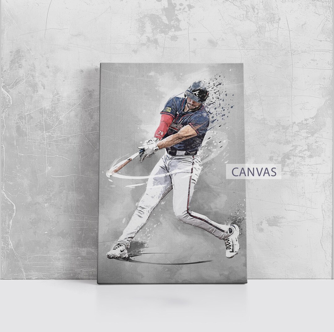 Matt Olson Poster Atlanta Braves Wall Art Print Baseball Artwork MLB ...