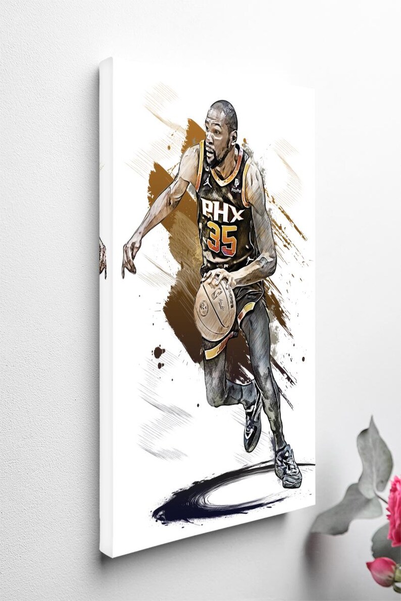 Kevin Durant Poster Phoenix Suns Wall Art Print Basketball Sports ...