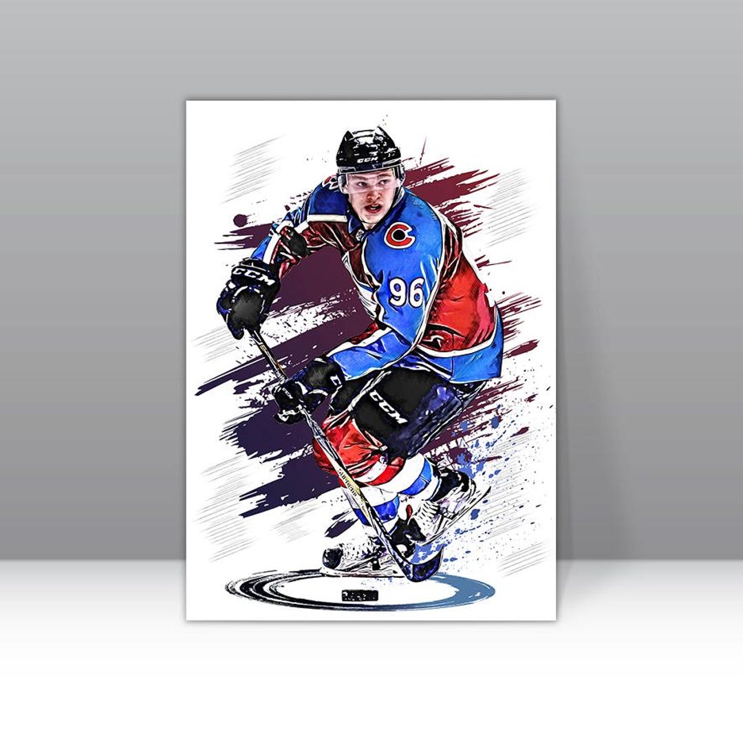 Mikko Rantanen Poster Colorado Avalanche Wall Art Print Hockey Sports ...
