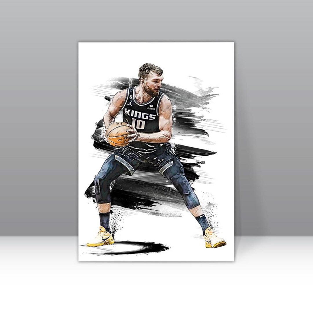 Domantas Sabonis Poster Sacramento Kings Wall Art Print Basketball ...