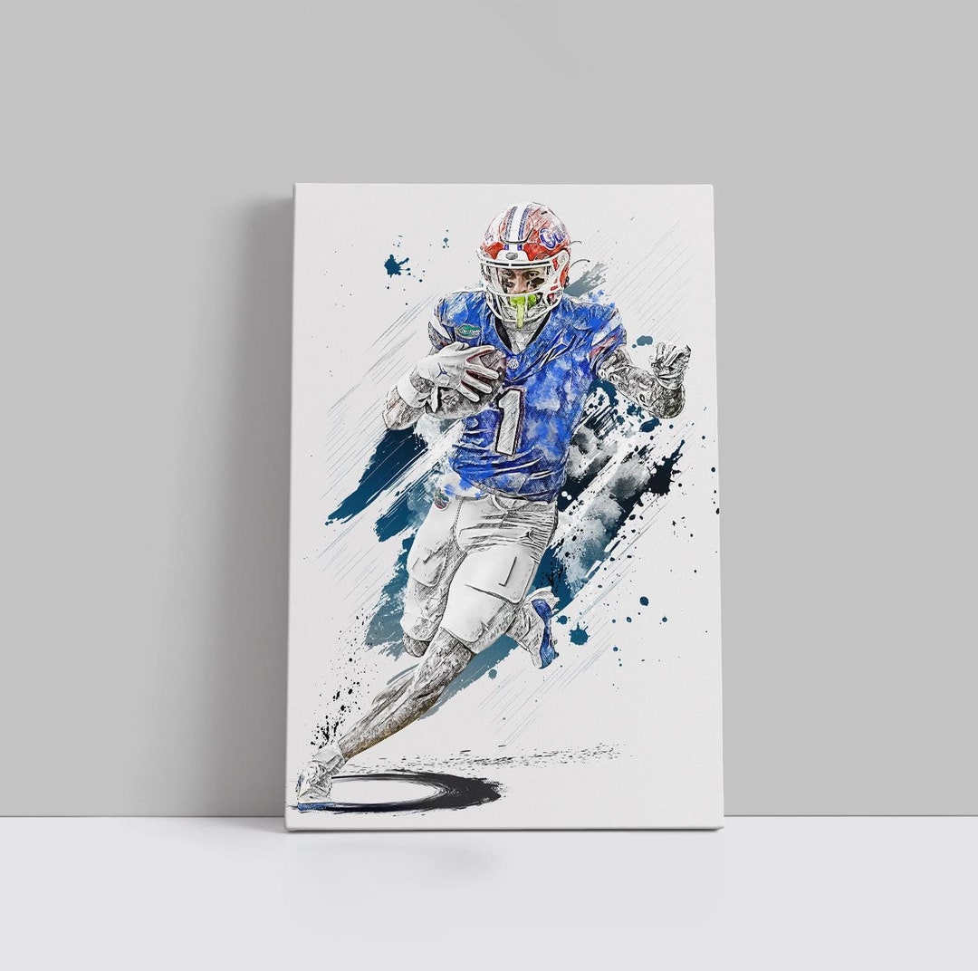 Ricky Pearsall Poster Florida Gators Wall Art Print College Football ...