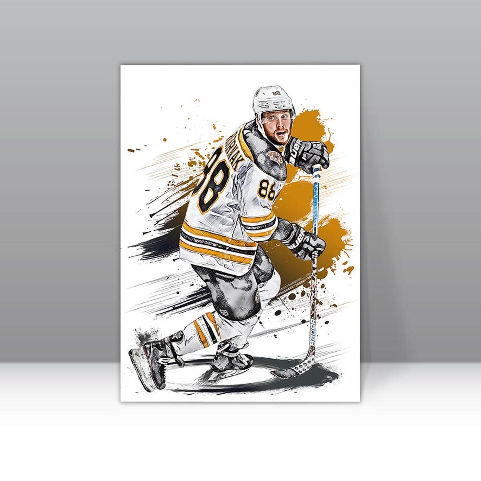 David Pastrnak Poster Boston Bruins Wall Art Print Hockey Sports Poster ...