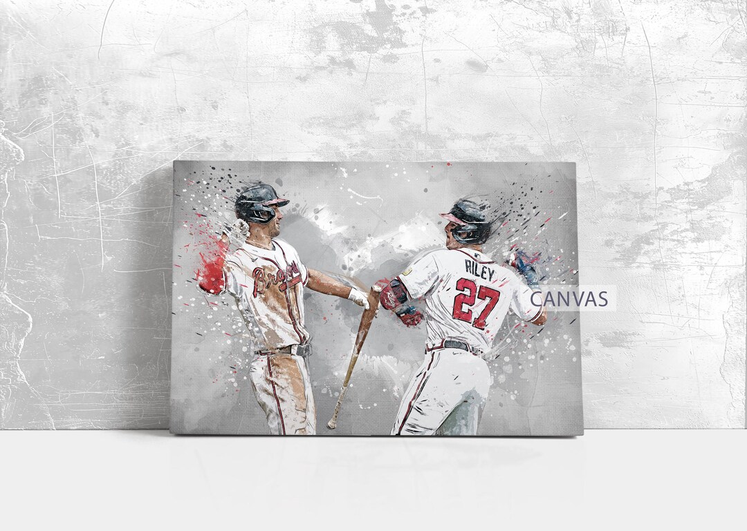 Matt Olson Poster Atlanta Braves Wall Art Print Baseball Artwork MLB ...