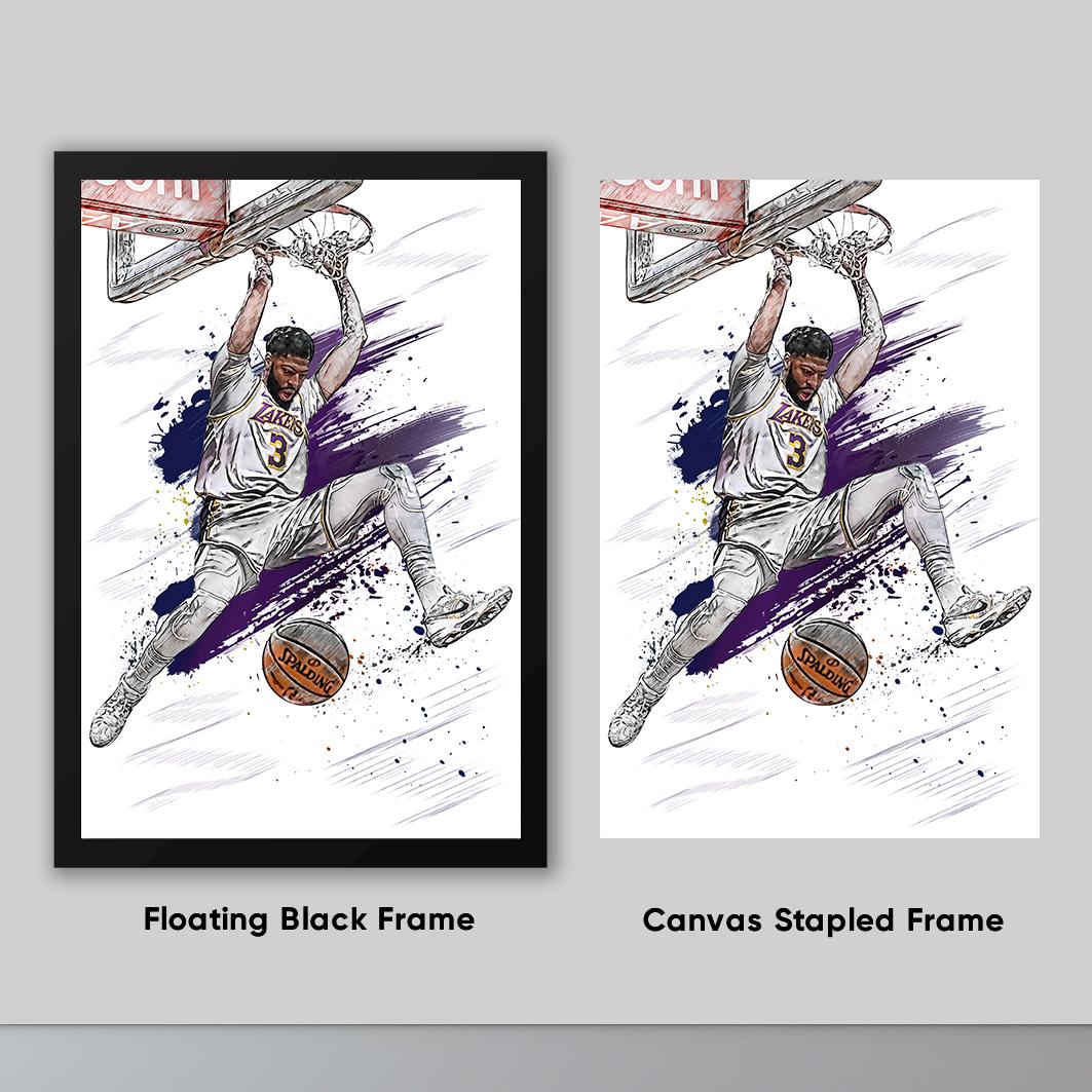 Anthony Davis Poster Los Angeles Lakers Wall Art Print Basketball ...