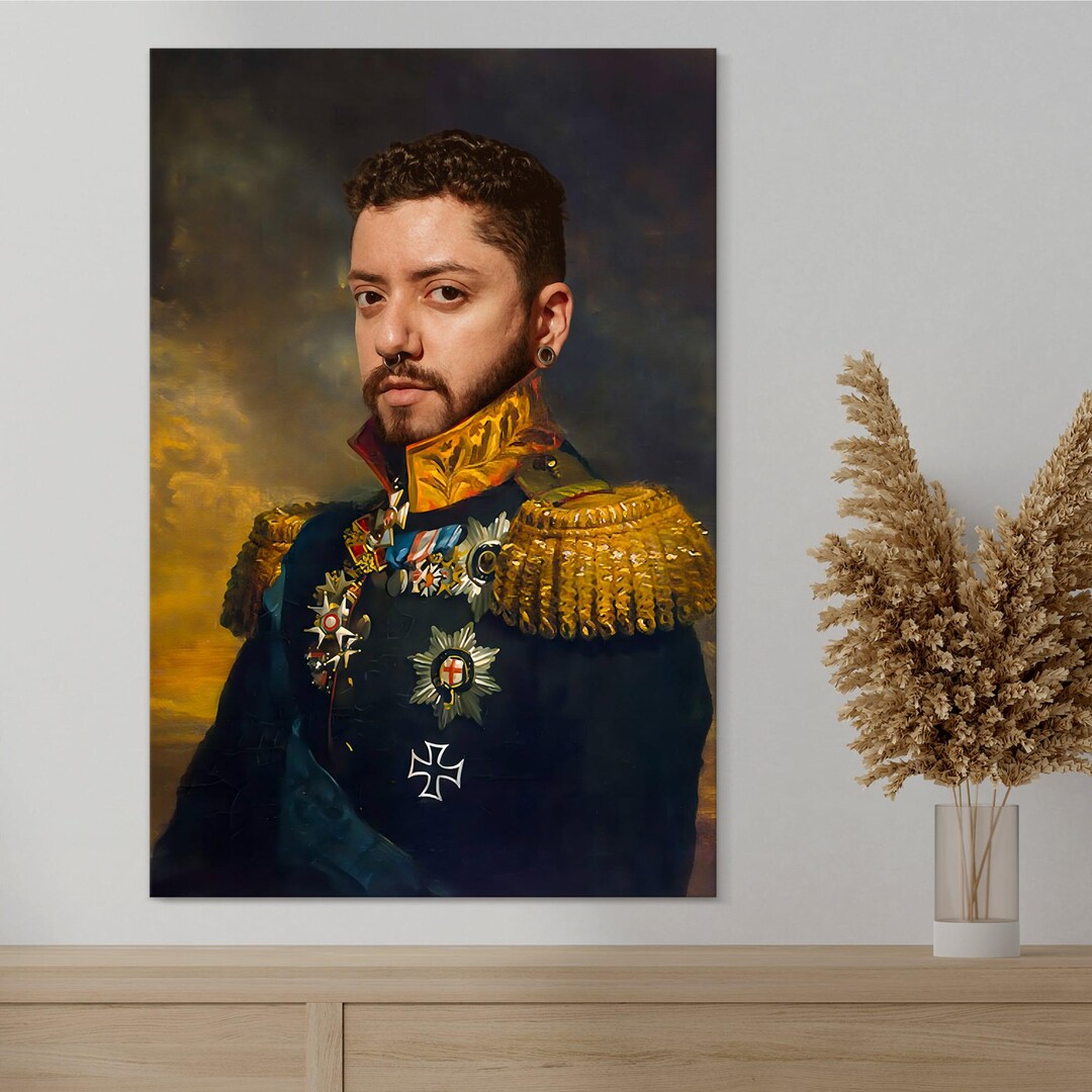 The General - Custom Human Portrait - Renaissance Canvas Wall Art ...