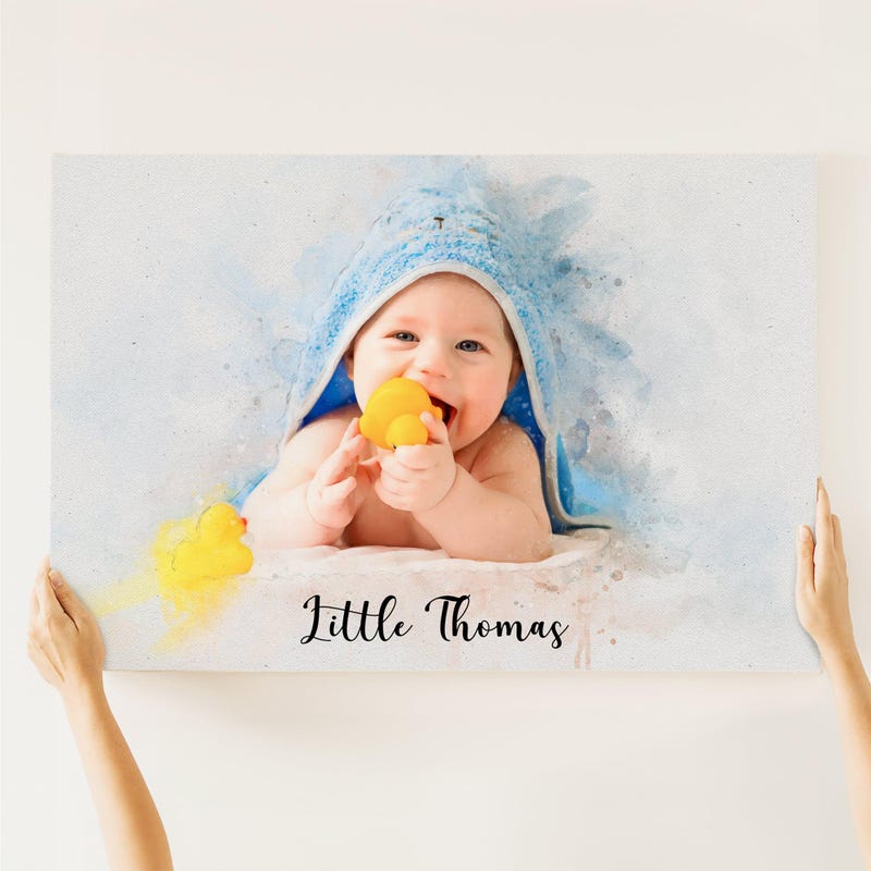 Custom Baby Canvas - Etsy
