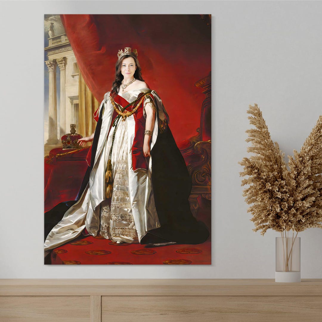 The Empress - Custom Human Portrait From Photo - Canvas Wall Art ...