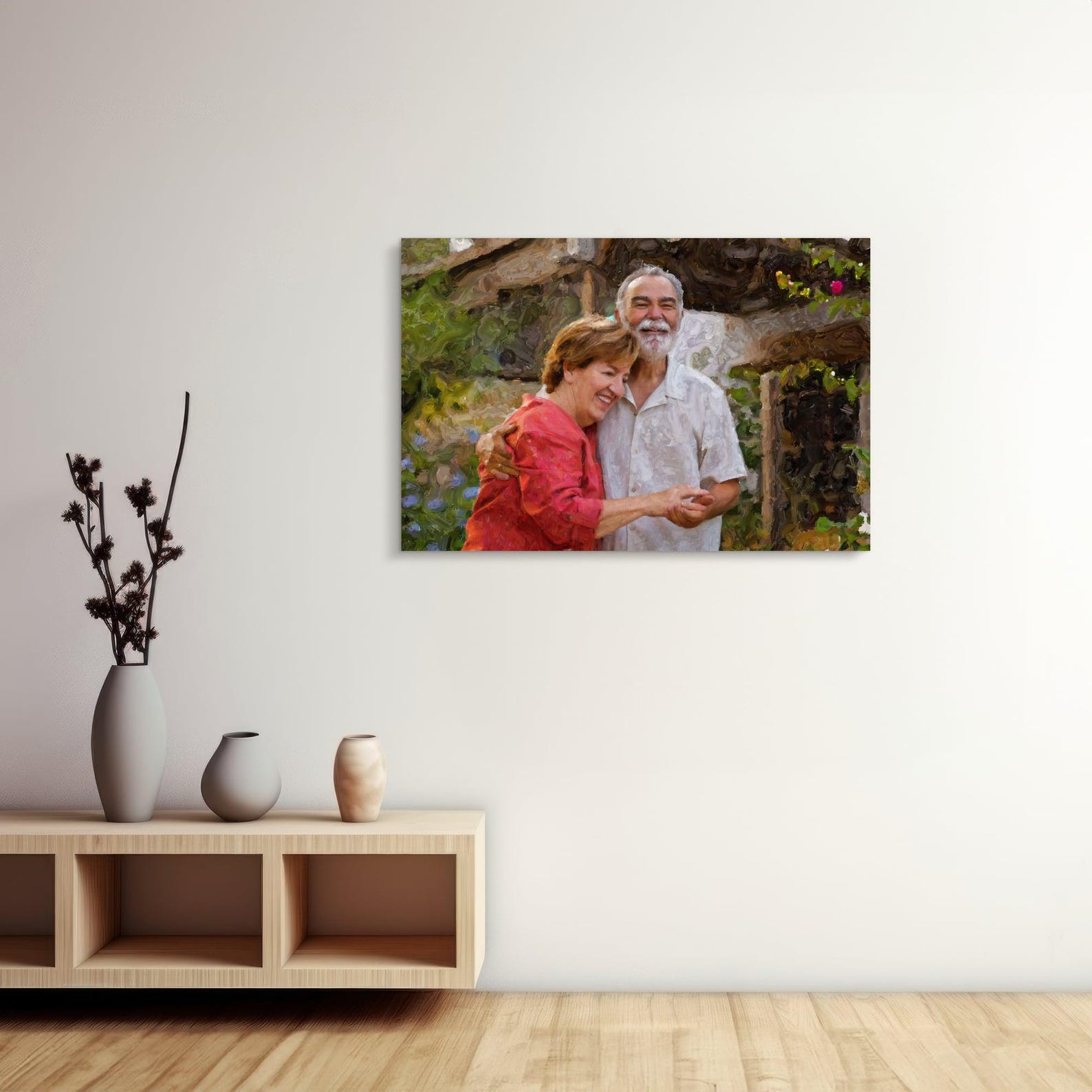 Custom Grandma Acrylic Painting From Photo for Grandparents - Family ...