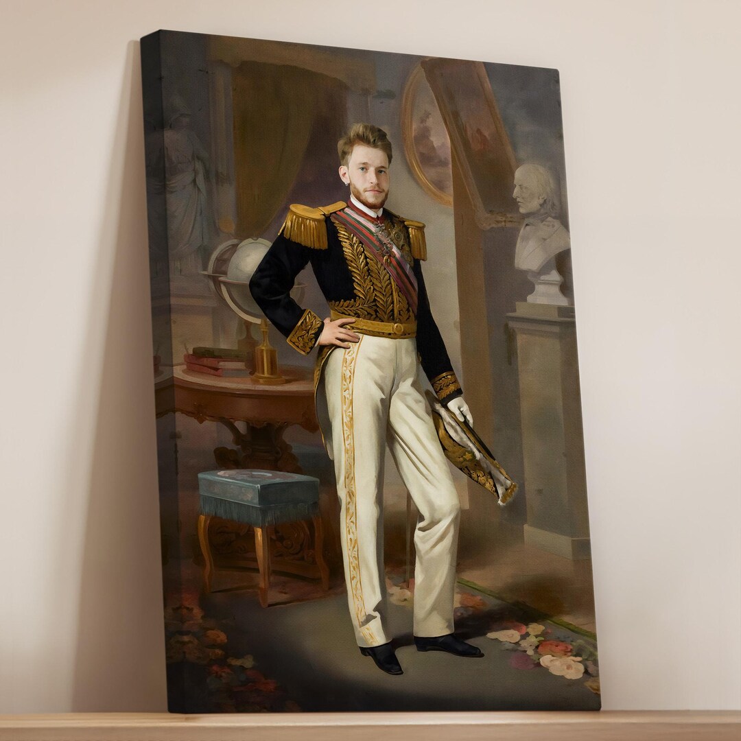 The Prince - Custom Royal Portrait From Photo - Historical Portrait ...