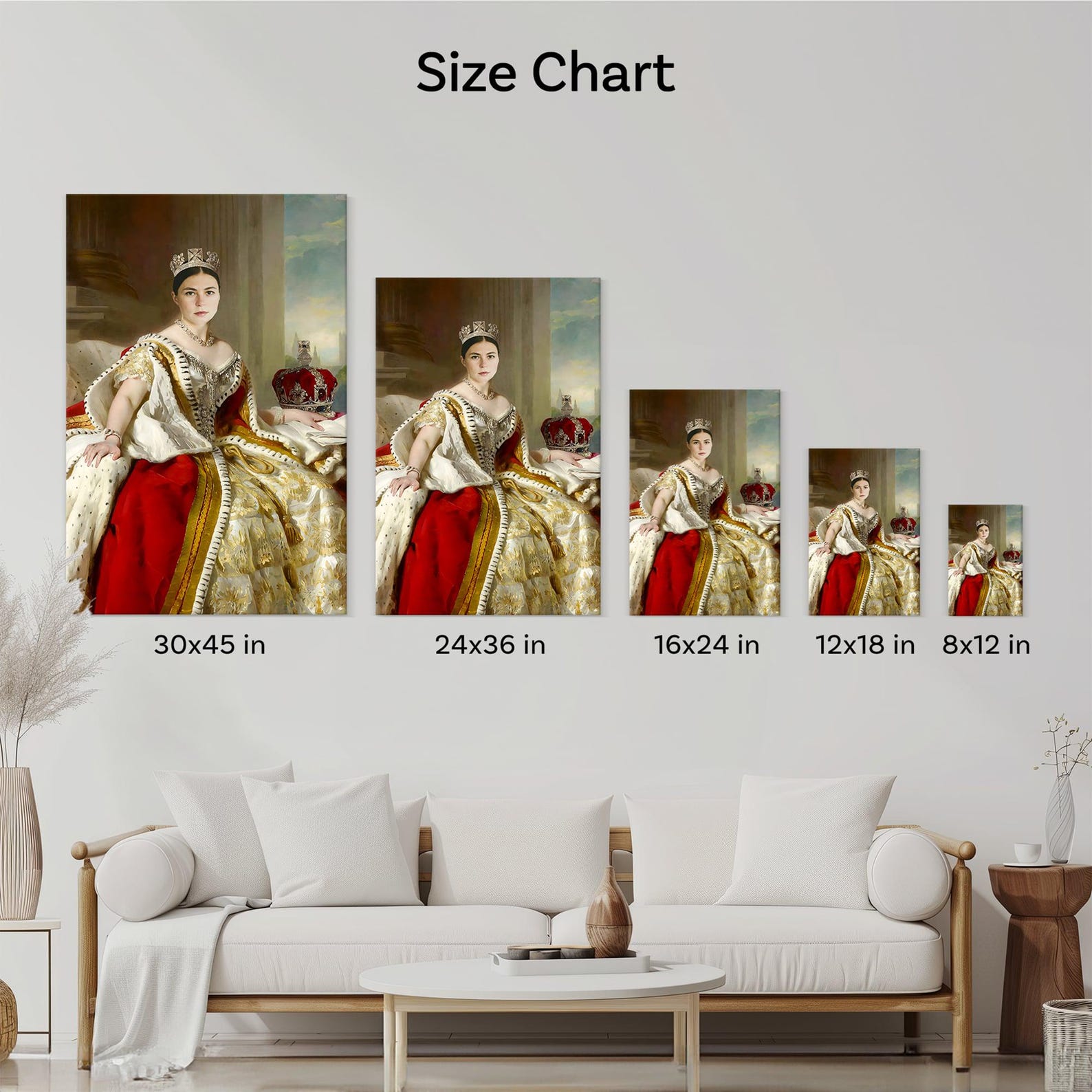 The First Lady - Custom Human Portrait From Photo - Canvas Wall Art ...