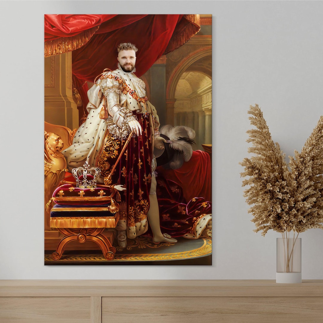 The Emperor - Custom Royal Painting From Photo - Personalized Canvas ...