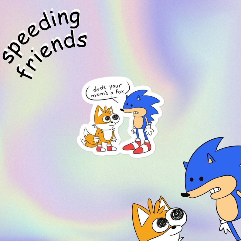 SONIC X SMILING FRIENDS (speeding Friends!) - Sticker V.2 - Etsy