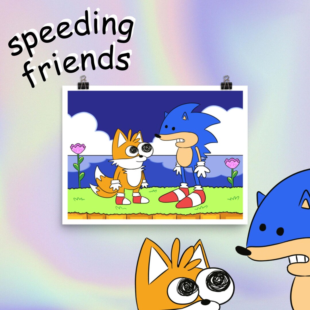 SONIC X SMILING FRIENDS (speeding Friends!) - Poster - Etsy