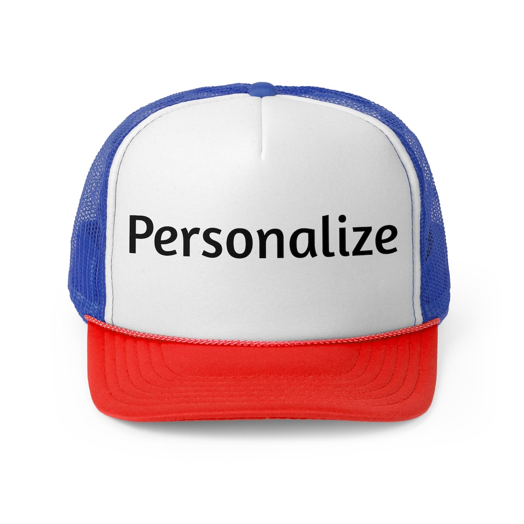 Personalized Trucker Caps, Custom Name Embroidered Hat, Adjustable ...