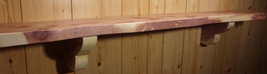 Eastern Red Cedar Shelf With Matching Corbels - Etsy