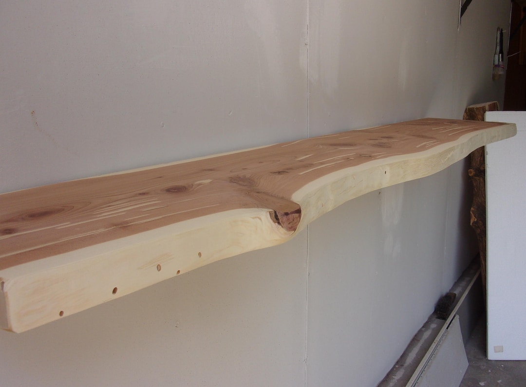 Eastern Red Cedar Live Edge Shelf - Etsy
