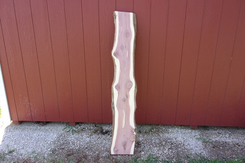 Eastern Red Cedar Live Edge Slab - Etsy