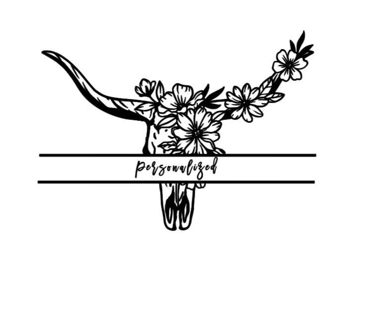 Custom Longhorn Decal - Etsy