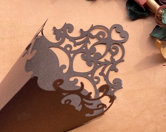 Unique Designer Paper Cone Template for Weddings, Confetti Tossing ...